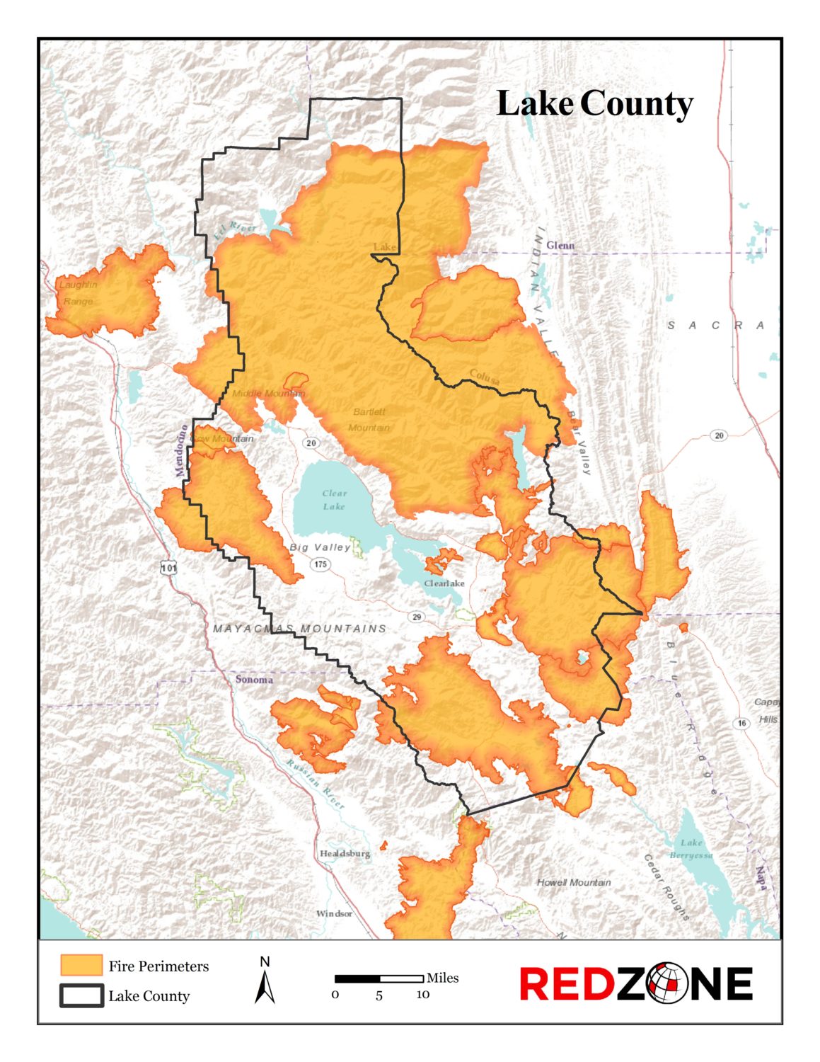 Lake County Fire History - RedZone