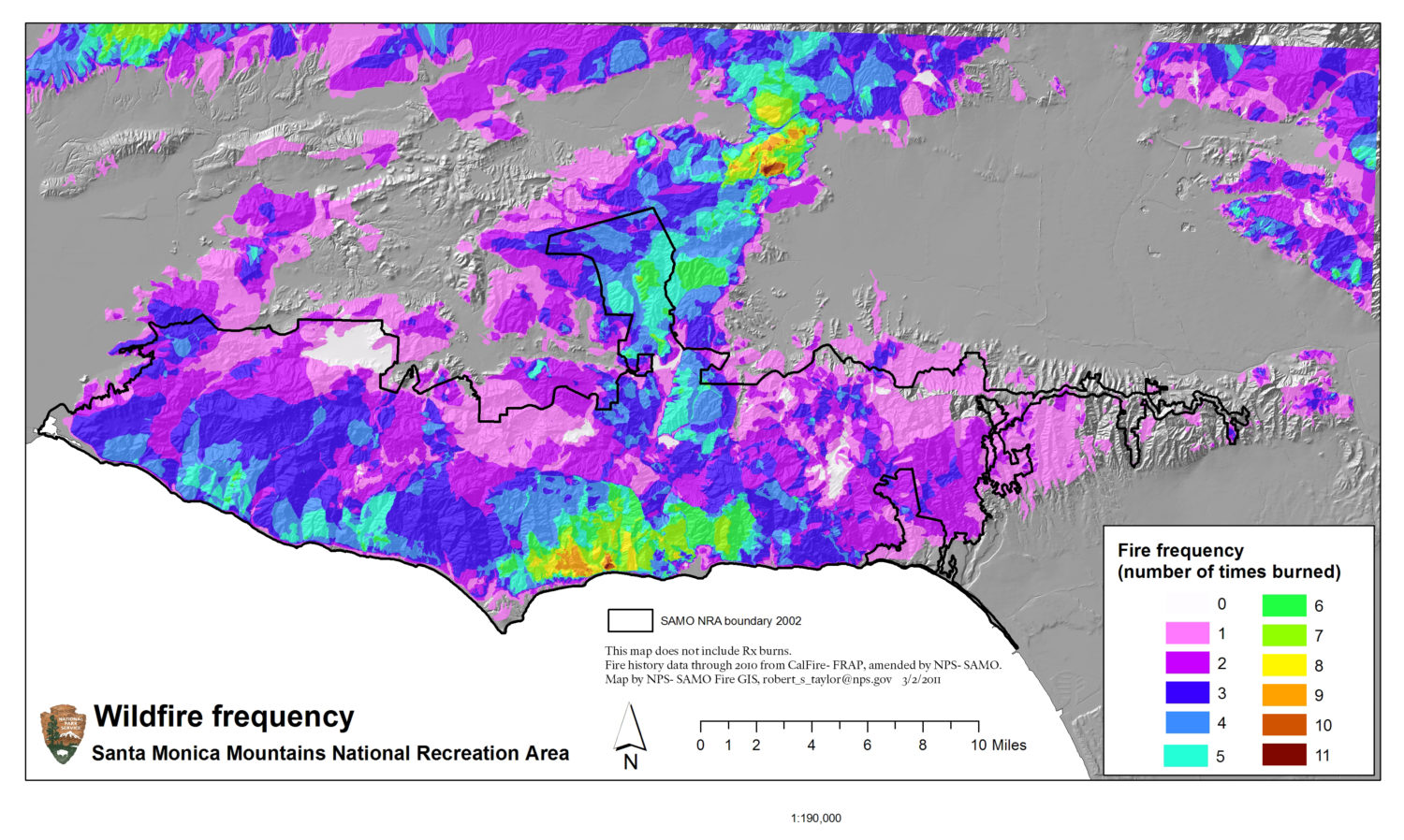 Wildfire-frequency-map-for-Santa-Monica-Mountains-National-Recreation ...